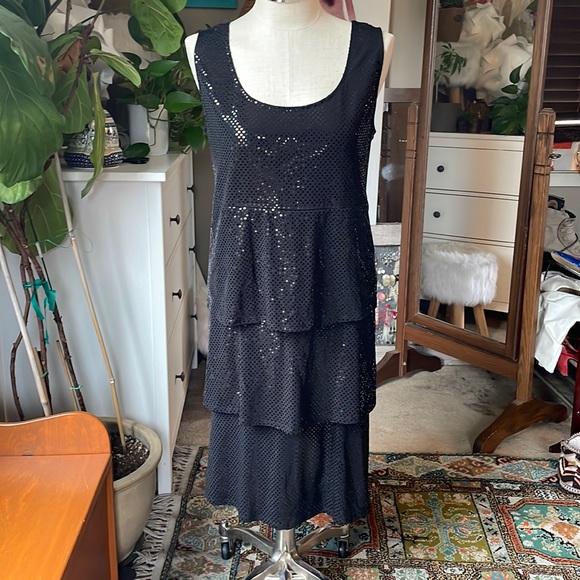 Fashion Bug | Dresses | Fashion Bug Black Tiered Dress | Poshmark